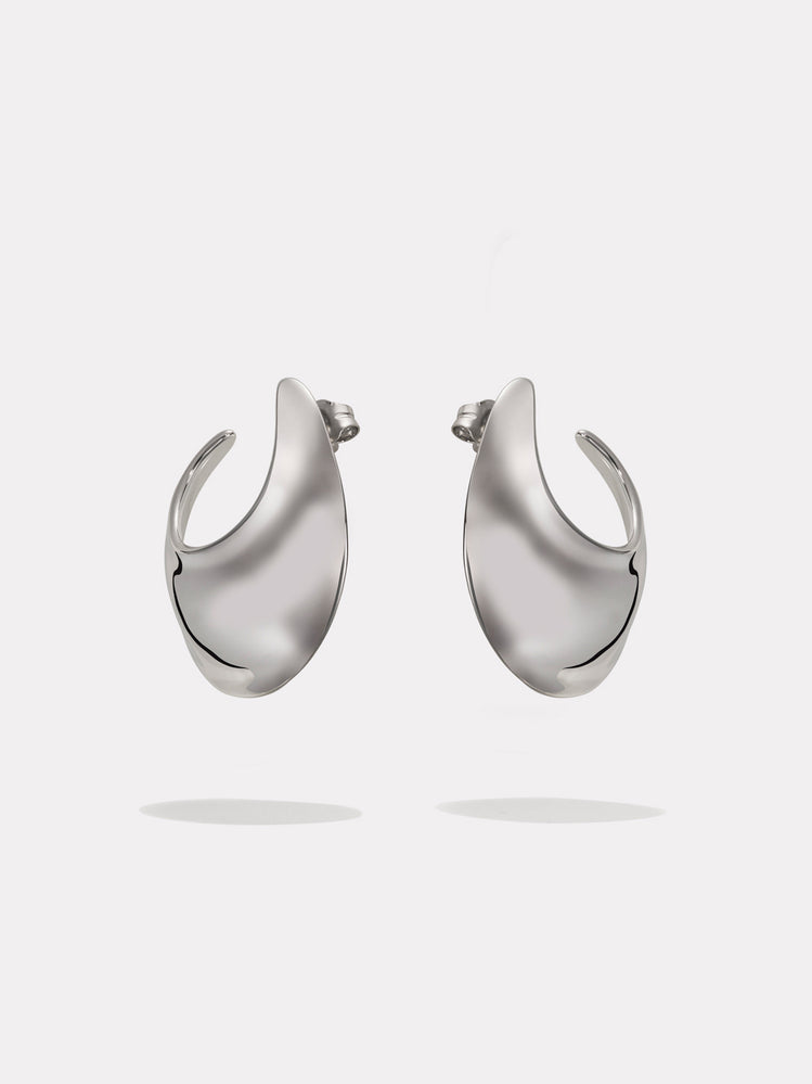 By Pariah Sabine Hoops Classic recycled Sterling Silver