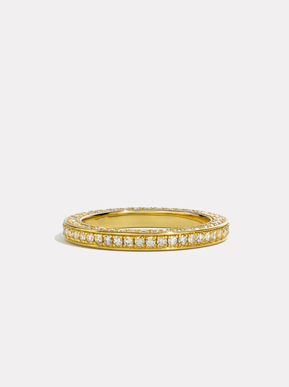 By Pariah Triple Diamond Eternity Ring 14k Gold