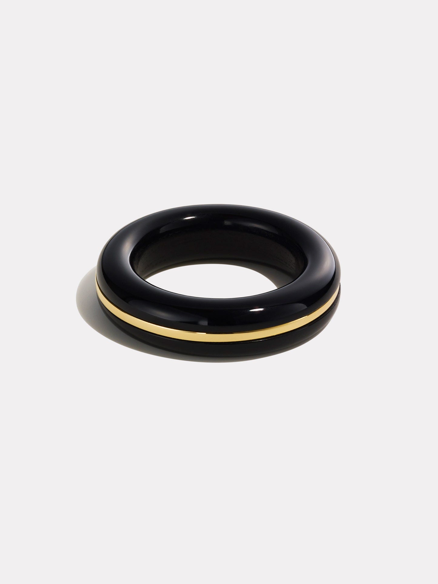 Essential Gem Stacking Ring Black Onyx