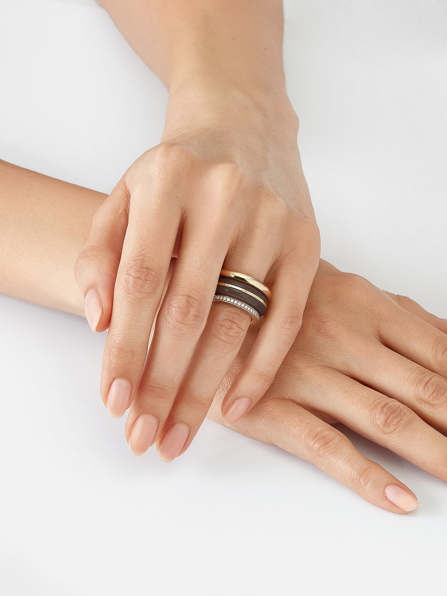 Essential Gem Stacker Ring - Grey Agate | BY PARIAH